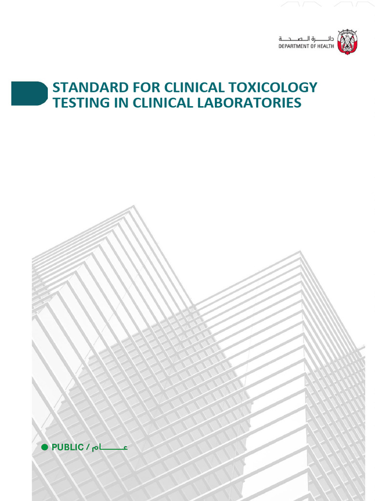 Standard For Clinical Toxicology Testing in Clinical Laboratories | PDF ...