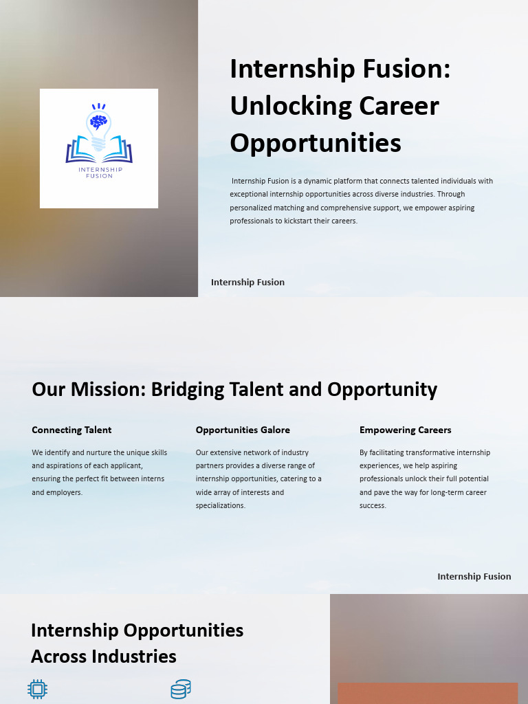 Internship-Fusion-about | PDF | Internship | Job Hunting