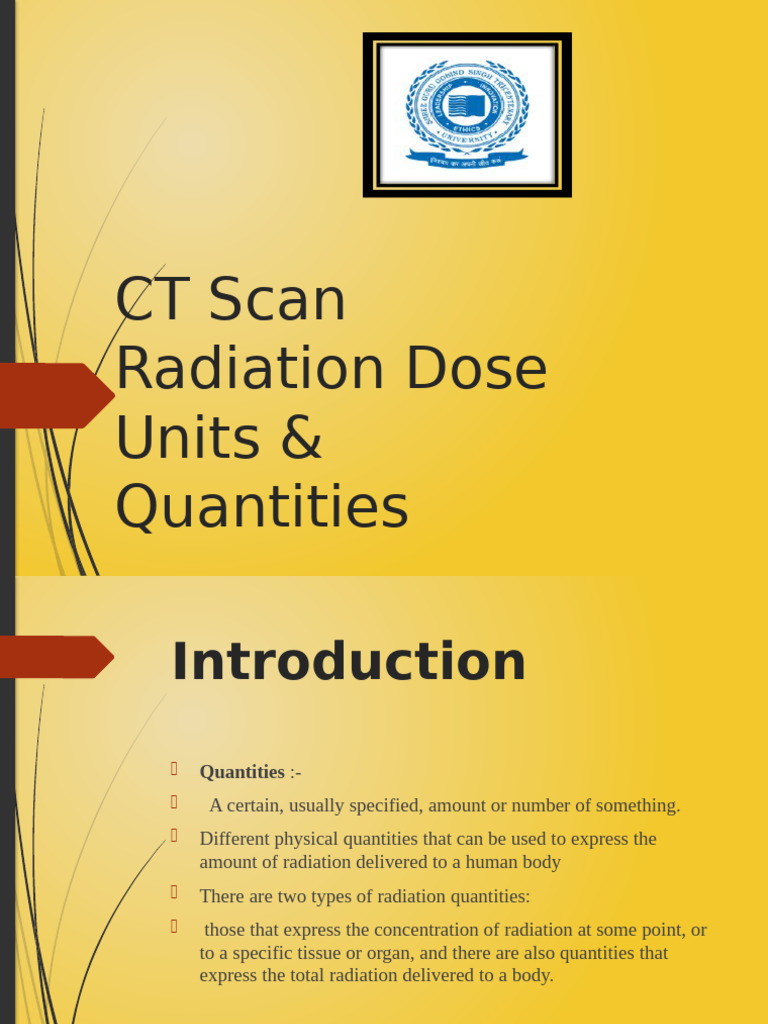 Radiation Units and Quantities | PDF | Absorbed Dose | Ionizing Radiation