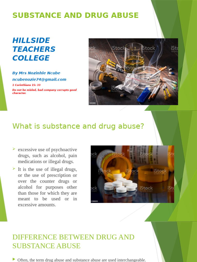 Substance and Drug Abuse Guide | PDF | Substance Abuse | Drugs