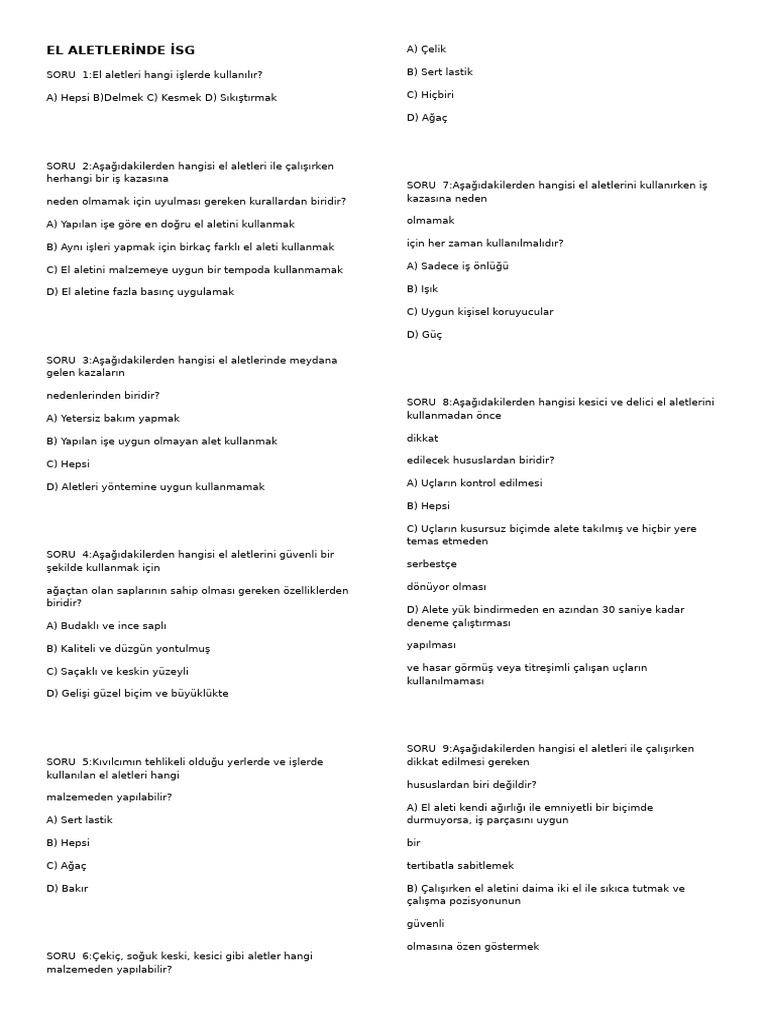 El Aletleri̇nde İsg | PDF