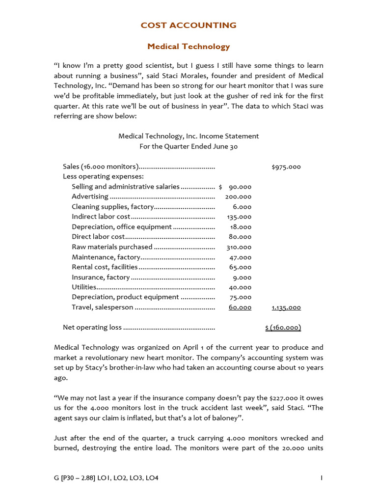 CA2 Medical Technology | PDF | Depreciation | Business Economics