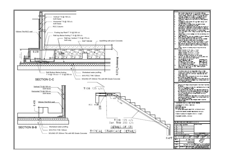 04-r1 Sections Through Raft and RCC Wall Details Mr. Dhiraj Filename1 ...