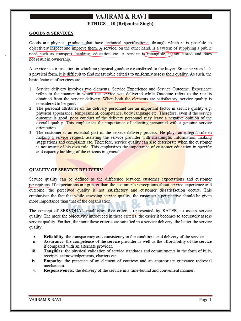 Ethics in Public Service Delivery | PDF | Governance | Accountability