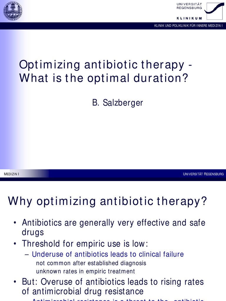 Optimal Duration Antibiotic | PDF | Antimicrobial Resistance | Bacteria