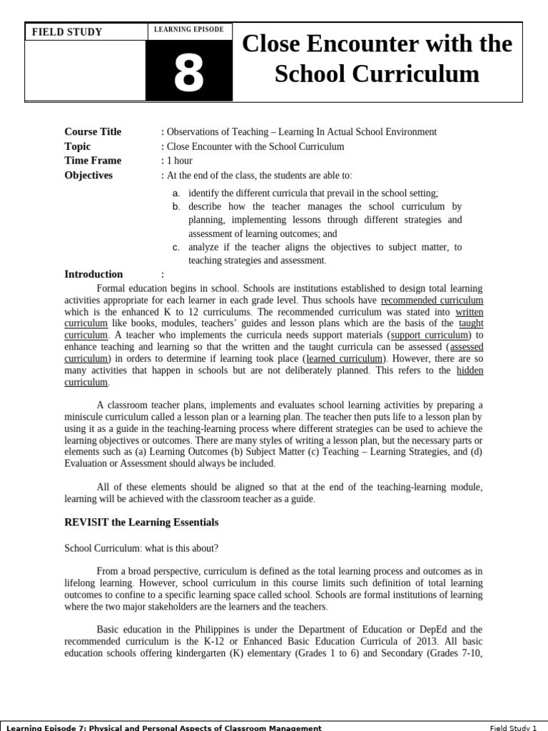 Jaycee Masangcay ( Fs1 - Learning Episode 8 ) | PDF | Curriculum | Teachers Jaycee Masangcay ( Fs1 - Learning Episode 8 ) | PDF | Curriculum | Teachers