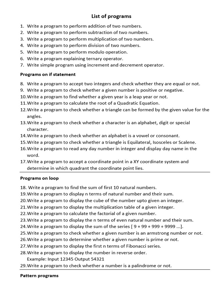 list-of-programs-pdf-inheritance-object-oriented-programming