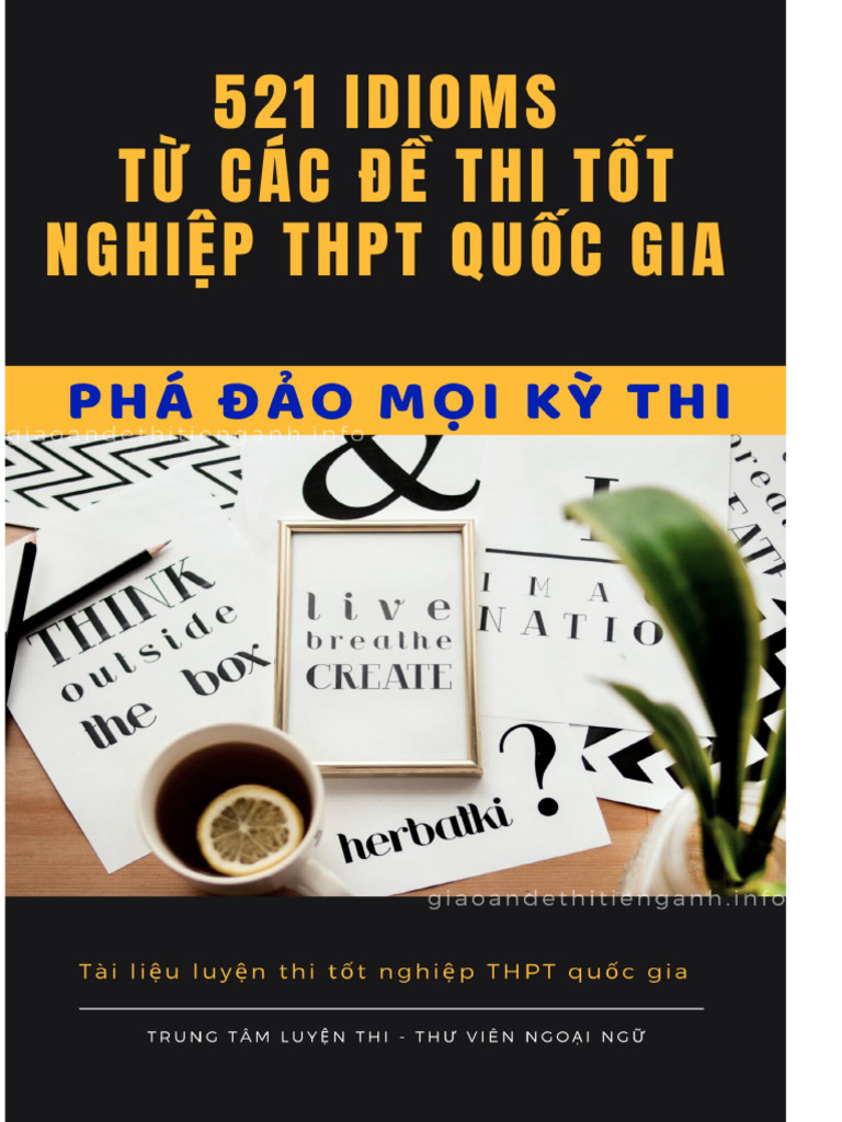 Tổng Hợp 521 Câu Cụm Động Từ Hay Gặp Trong Đề Thi THPT QG | PDF