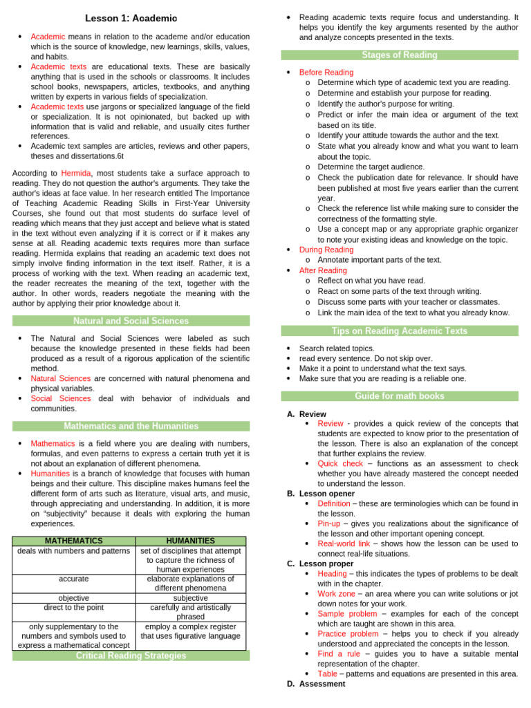 EAPP-Q1 | PDF | Definition | Idea