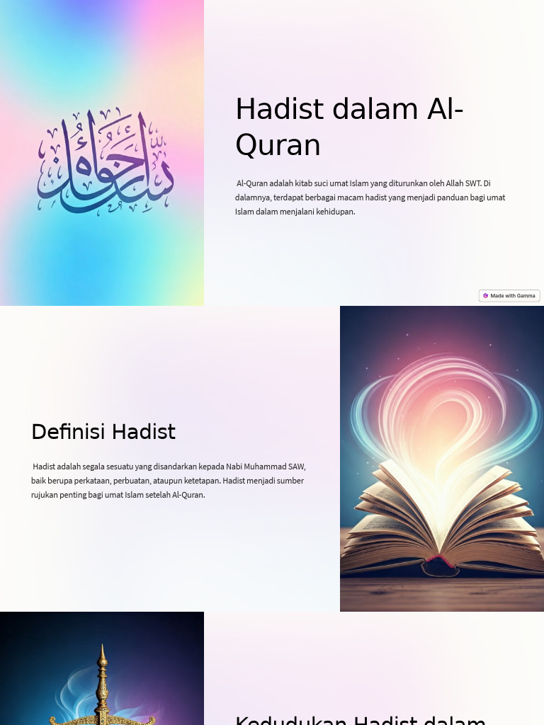 Hadist Dalam Al Quran | PDF | Agama & Spiritualitas