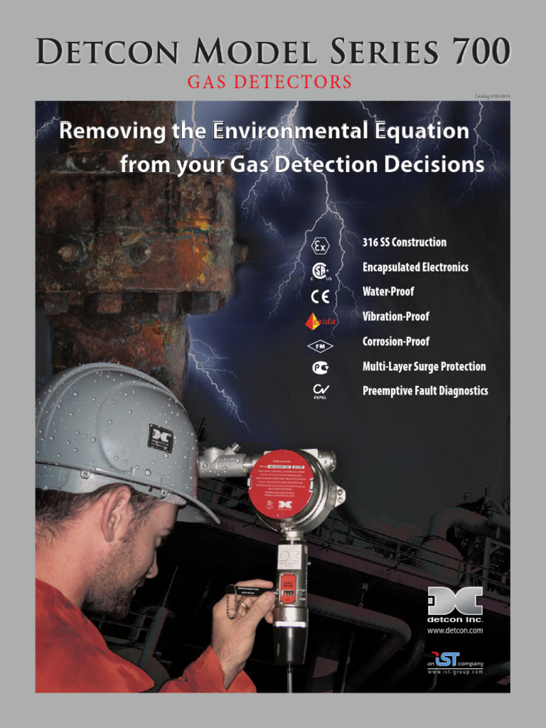 Detcon Gas Sensors 700 | PDF | Sensor | Electrical Engineering