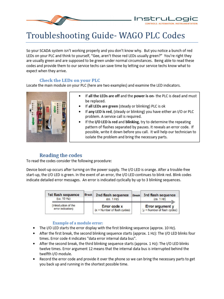 WAGO PLC Troubleshooting Guide | PDF | Computer Science | Computer Engineering