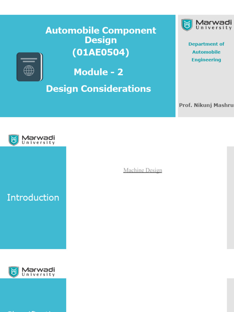 Module-2 ACD Design Considerations | PDF | Cast Iron | Deformation ...