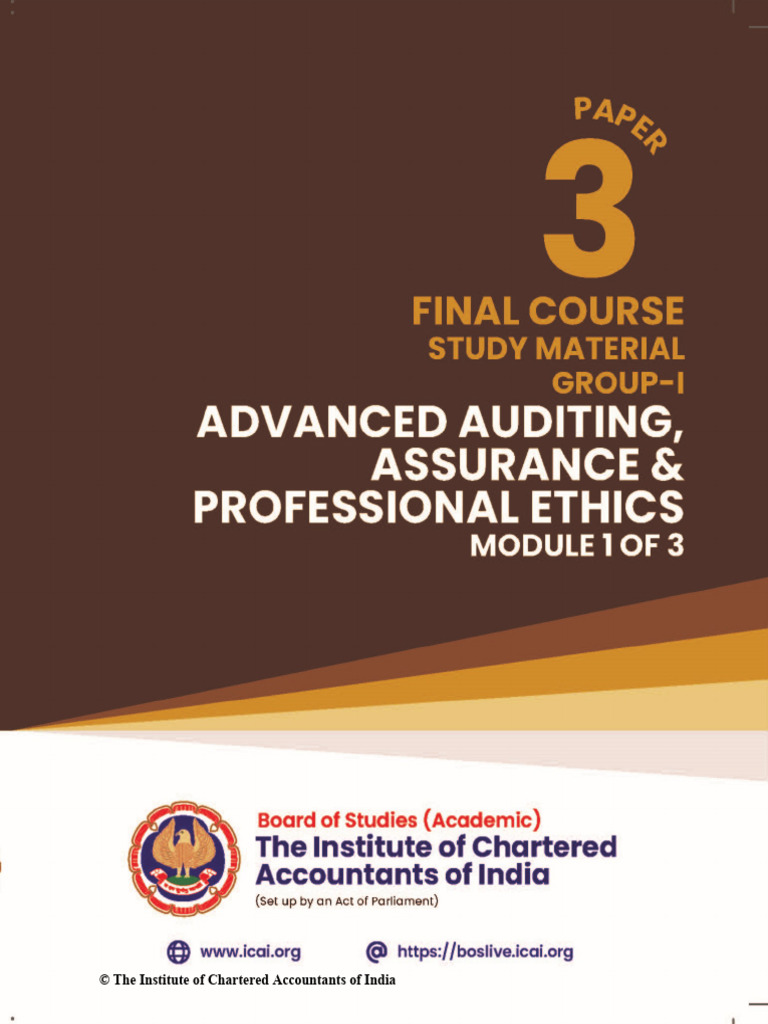 Adv Audit Module | PDF | Auditor's Report | Audit
