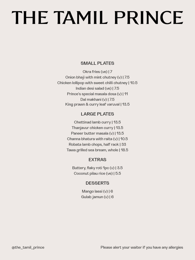 Prince Menu 19.10.23 Website | PDF