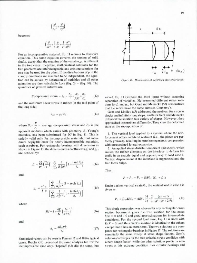 Elastomeric Bearings Design Page | PDF | Stress (Mechanics) | Physical ...