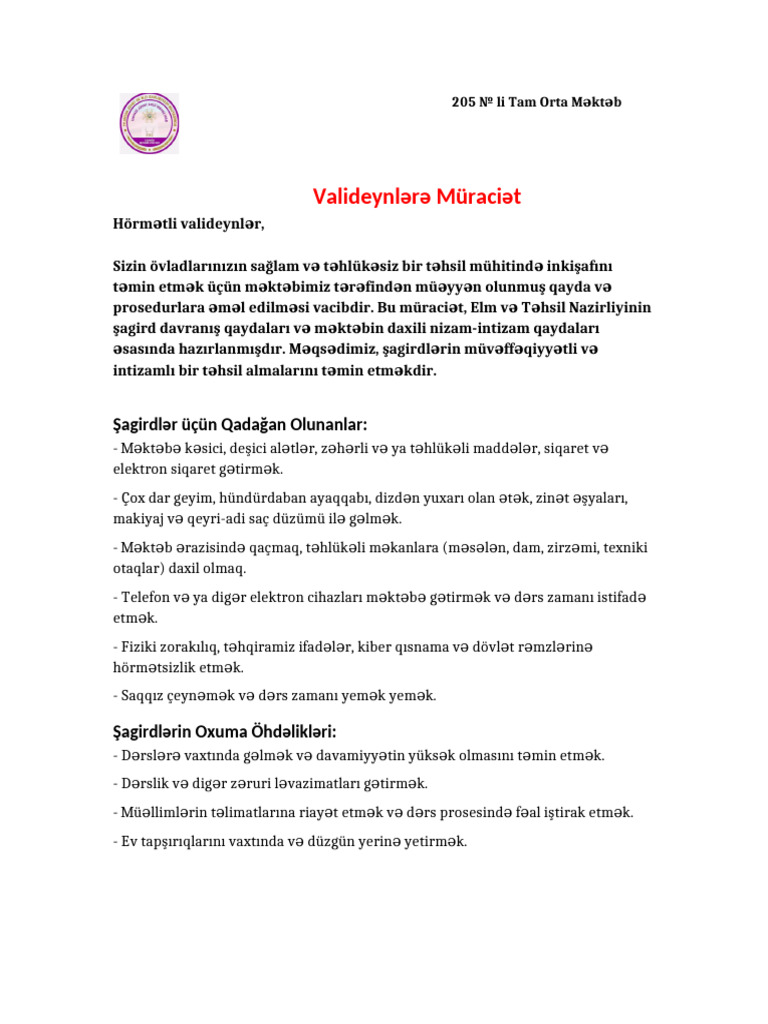 Valideynlere - Muraciet - 205 - Mekteb - Logo - Re Moved | PDF