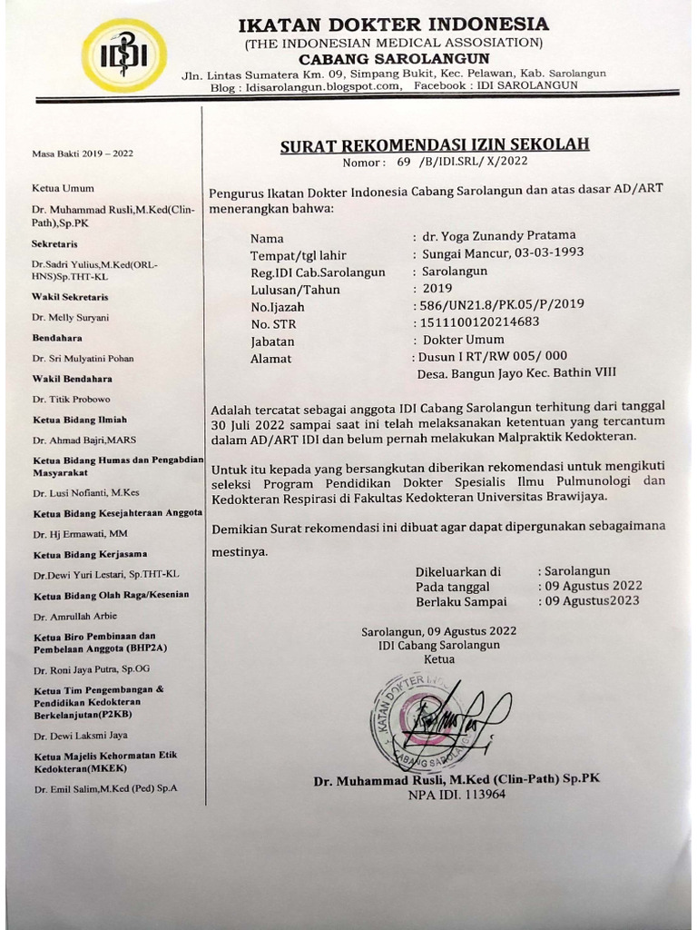 Rekomendasi Idi | PDF