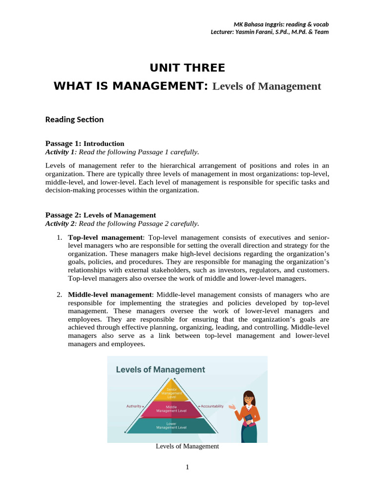 #2b - What Is Management - Levels | PDF | Economies | Leadership