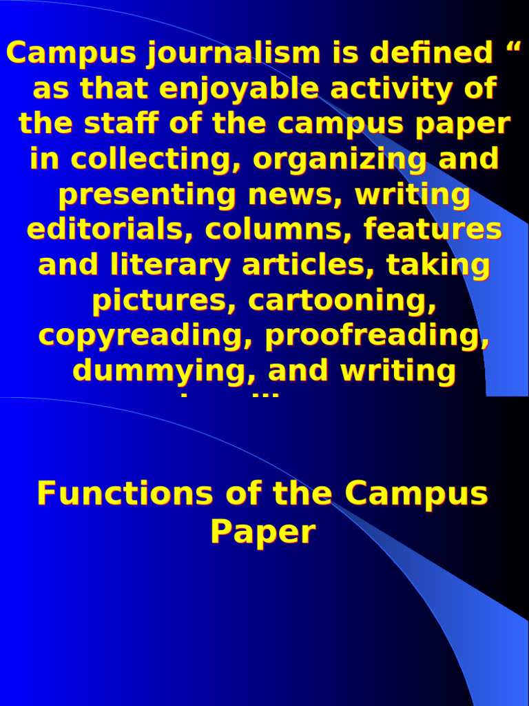 Campus Paper | PDF