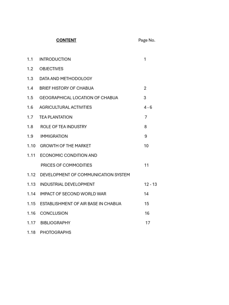 Chabua's Economic History & Tea Industry | PDF | Agriculture