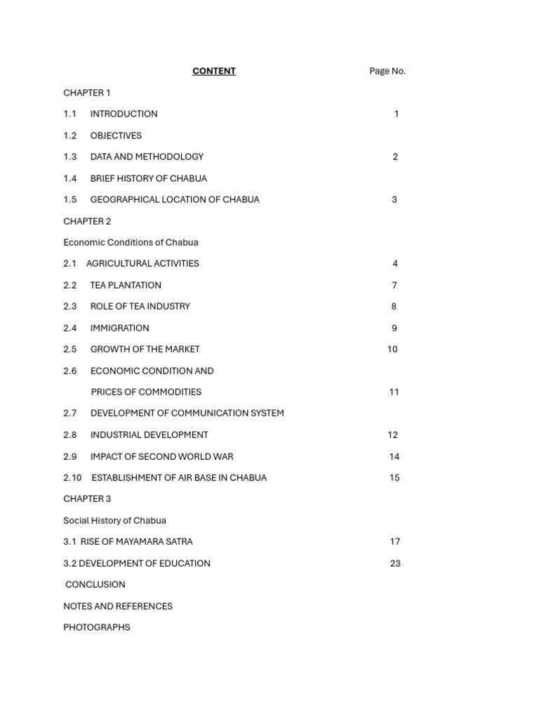 Socio-Economic History of Chabua | PDF | Bhagavata Purana | Agriculture