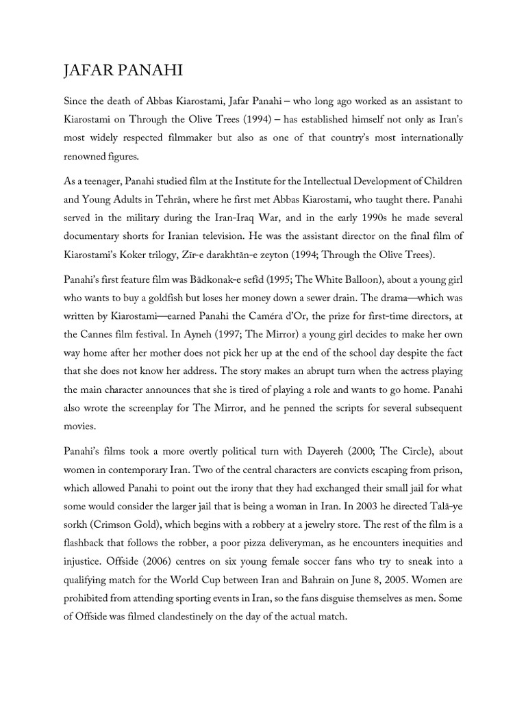 JAFAR PANAHI | PDF