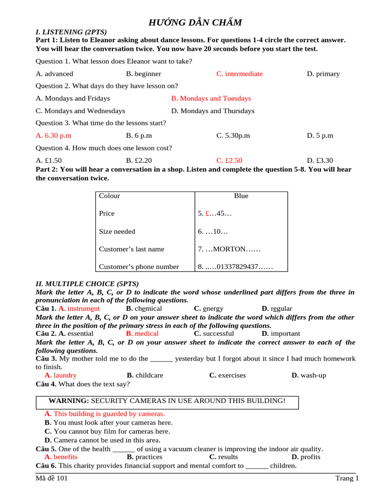 Ma de 101 Answer Key | PDF | Social Science | Foreign Language Studies