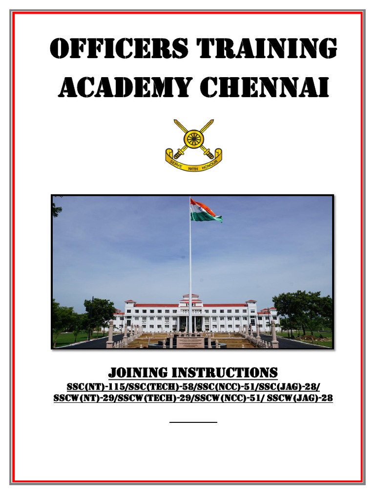 Joining Instruction Ota Chennai Apr 2022 Course | PDF
