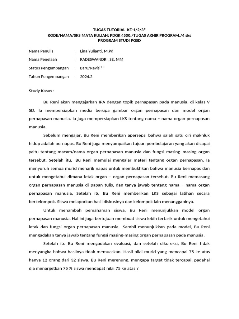 Pembelajaran IPA SD: Studi Kasus Bu Reni | PDF | Komputer