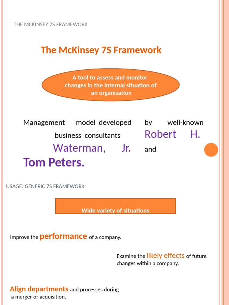 McKinsey 7S Framework Guide | PDF | Business | Leadership