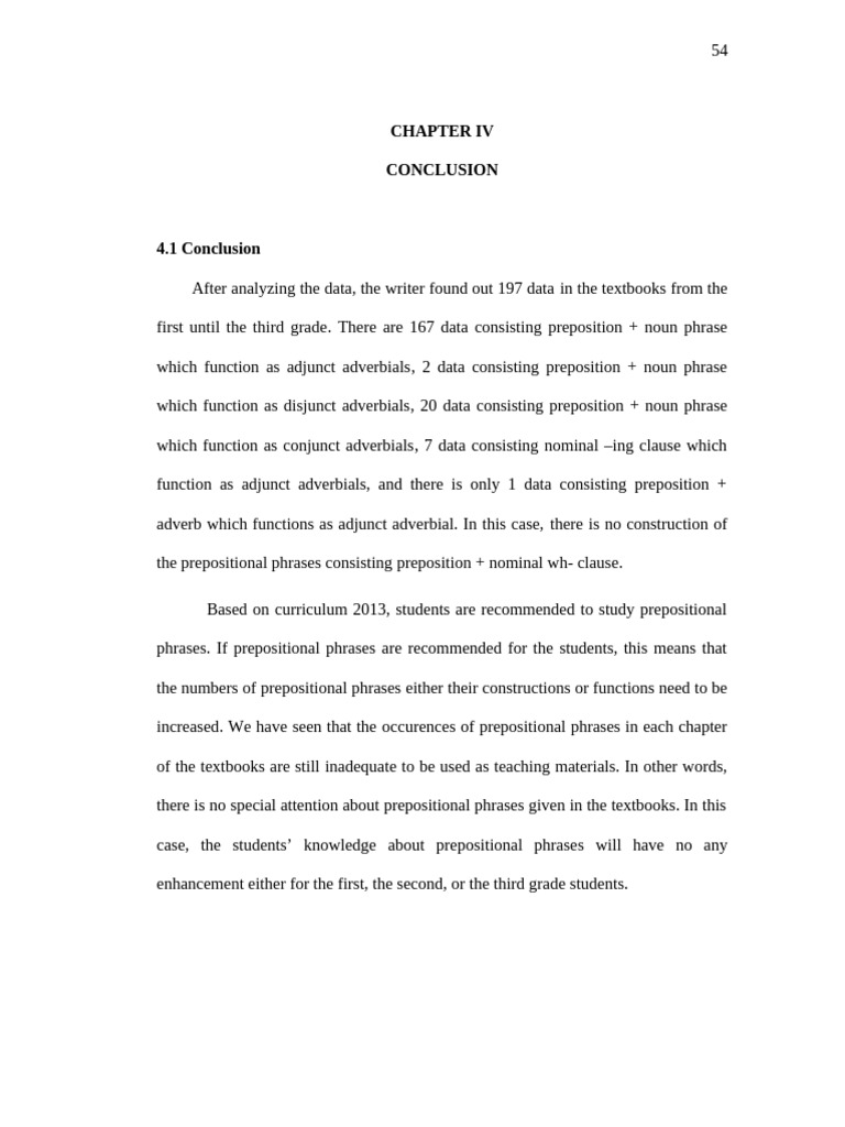 Chapter 4 Conclusions | PDF