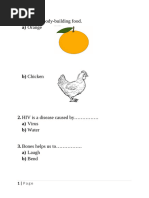 Examination Questions For Primary 1 First Term | PDF