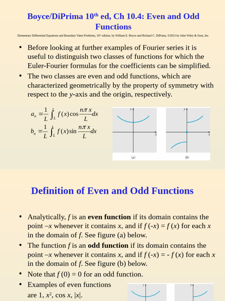Boyce de 10e PPT Ch10 4 Final | PDF | Trigonometric Functions | Fourier Series