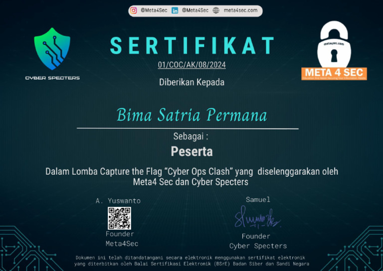 Bima Satria Permana - Sign | PDF