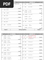 100 Arithmetic Questions For Year 6 | PDF | Subtraction | Algorithms