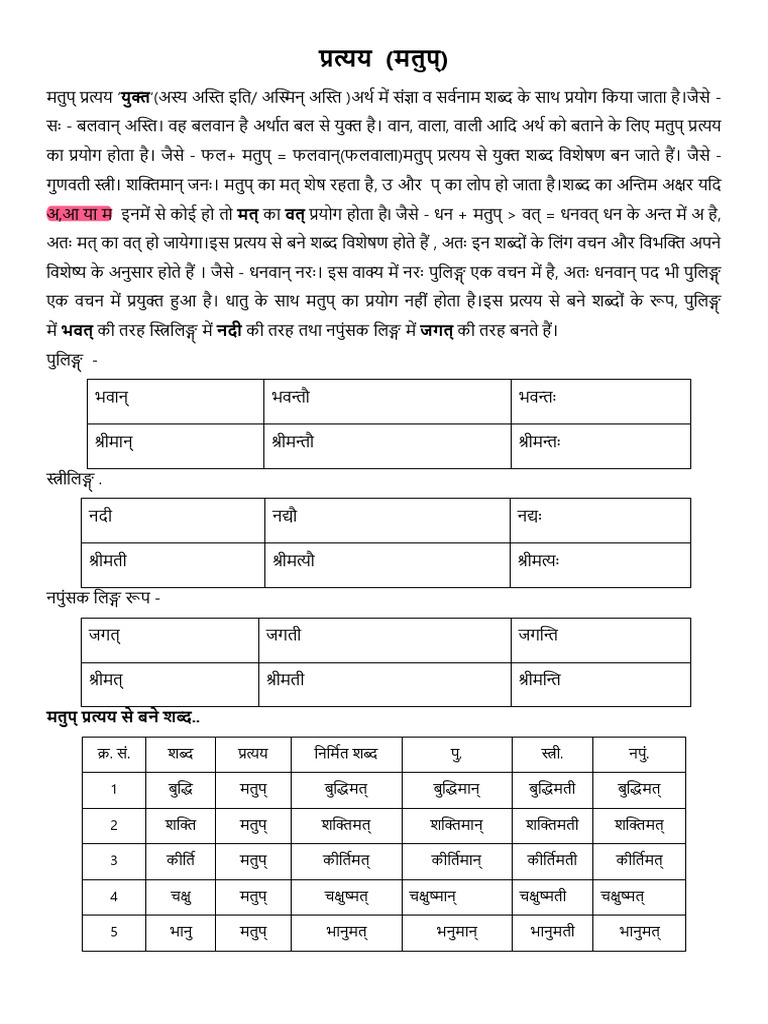 MATUP Pratyay | PDF