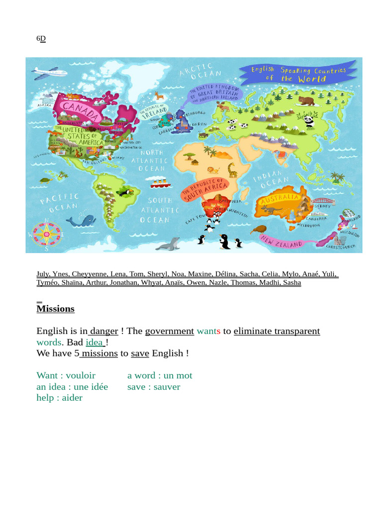 Missions: English Is in Danger ! The Government To Eliminate ...