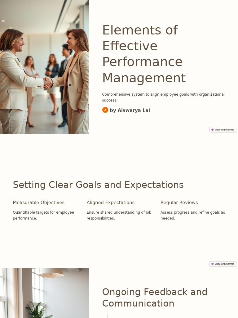 Elements of Effective Performance Management | PDF | Career & Growth