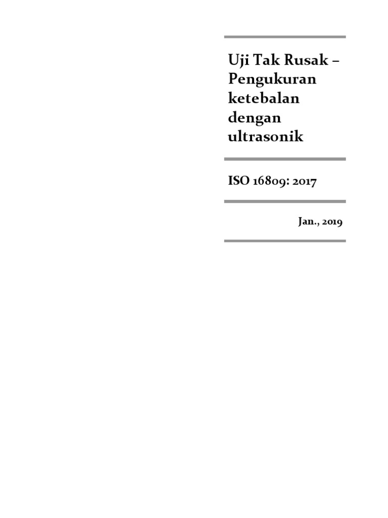 Standar ISO 16809 - 2017 | PDF