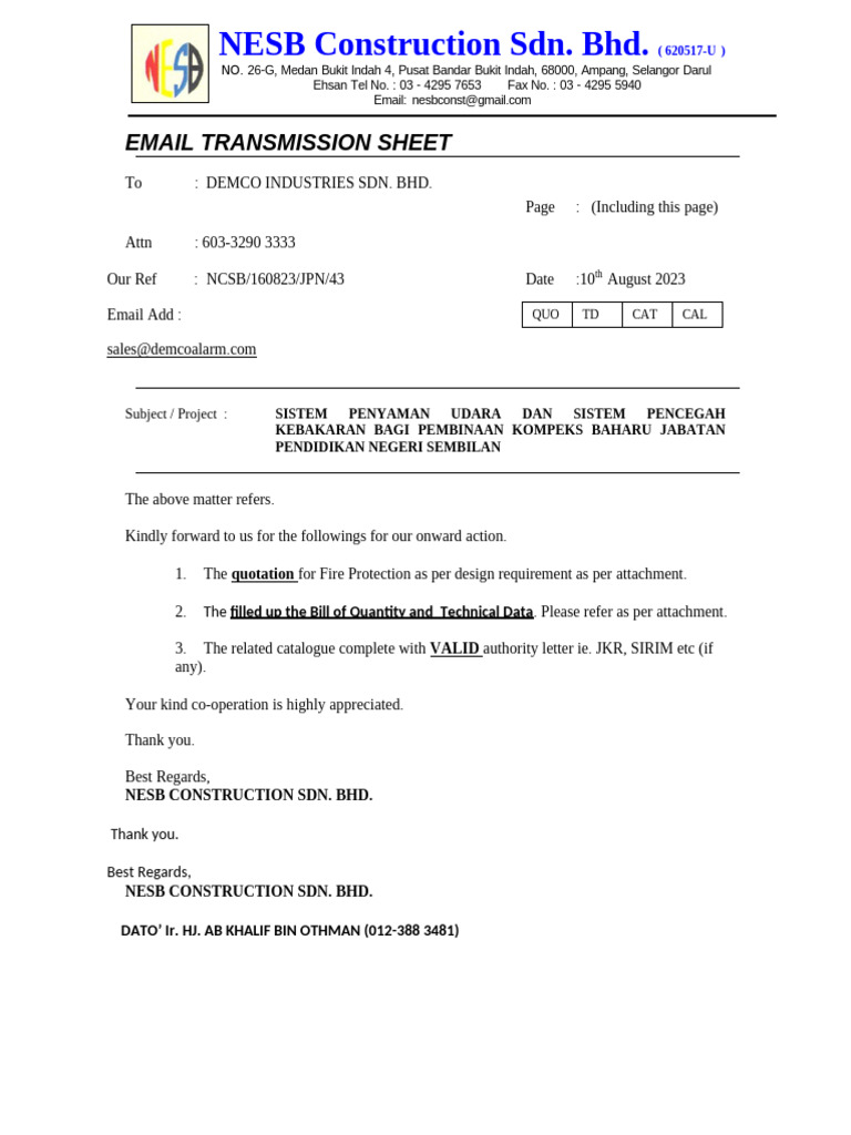 Email 43 Fire Alarm Addressable Demco | PDF