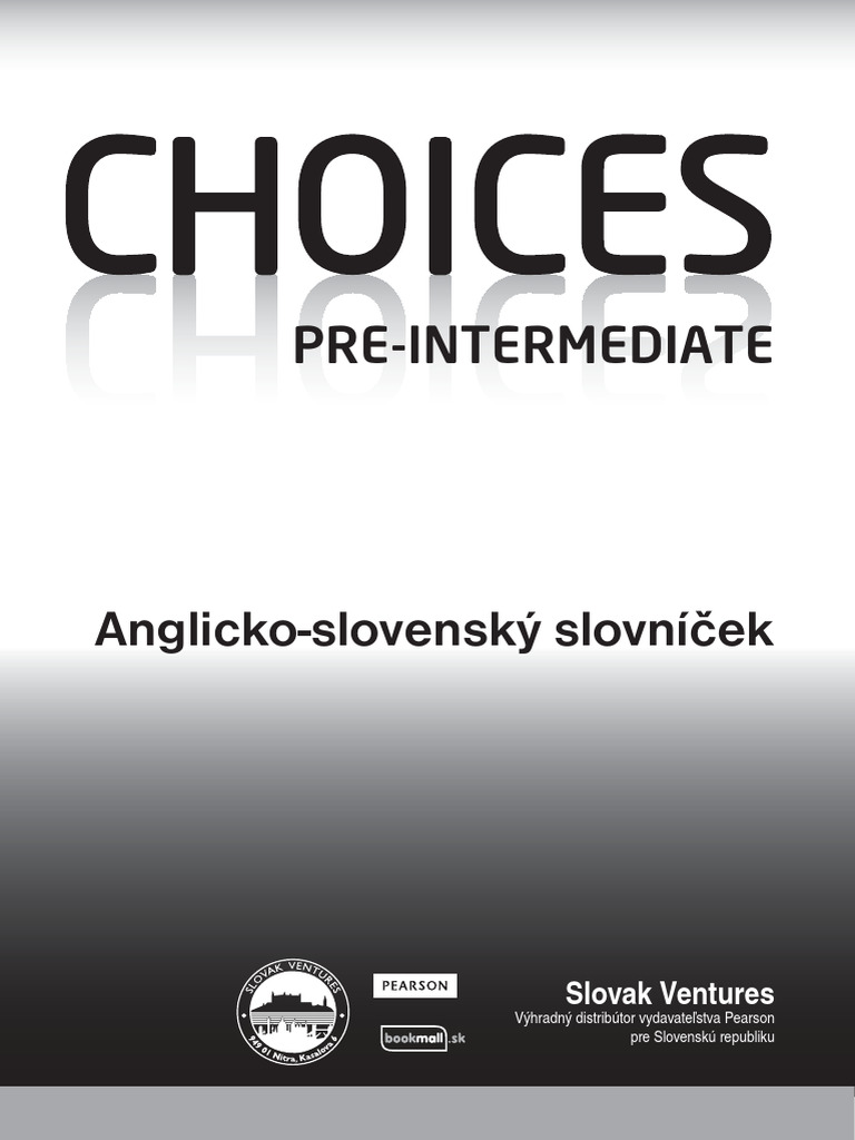 CHOICES Pre-Intermediate SK v4 | PDF