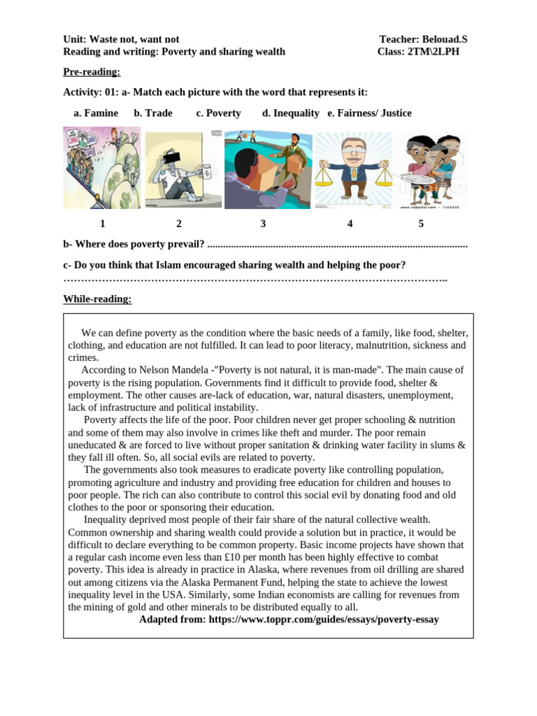 Poverty and Wealth Sharing Insights | PDF | Poverty | Poverty ...