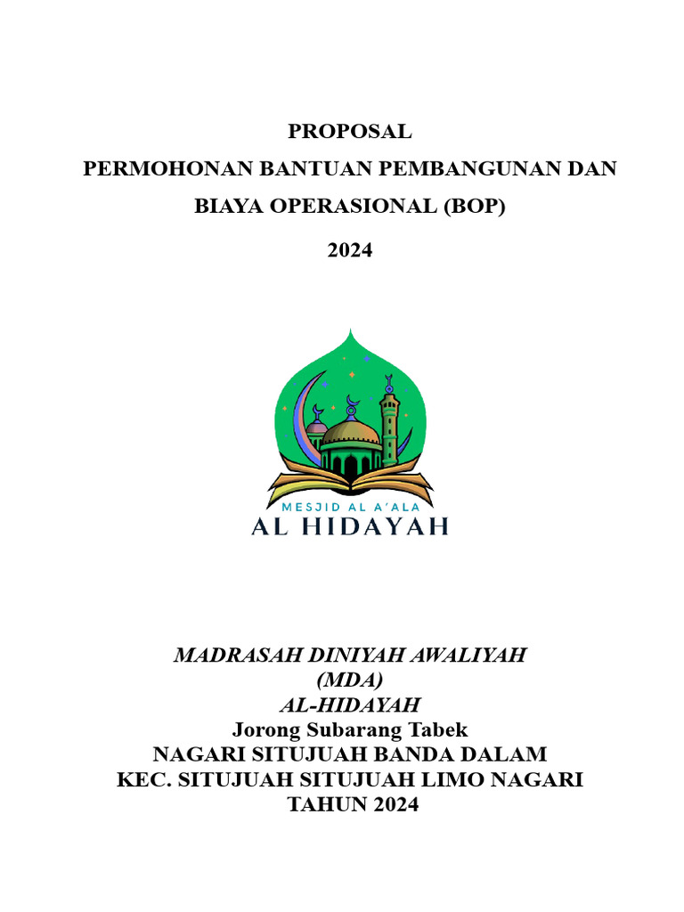 Proposal SOP MDA | PDF | Karier & Perkembangan | Bisnis
