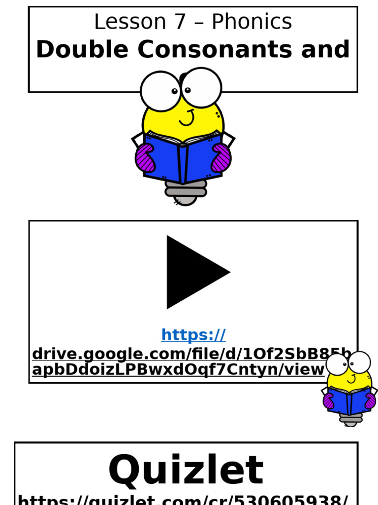 L7 - Phonics Double Consonants | PDF