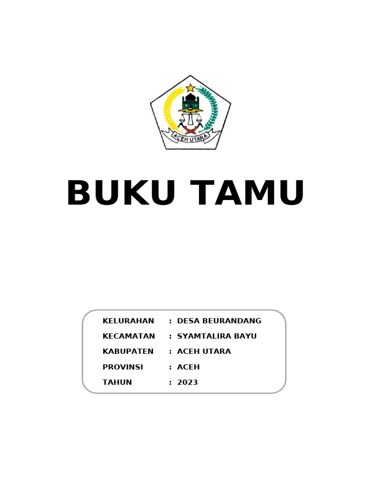 Cover Buku Tamu | PDF