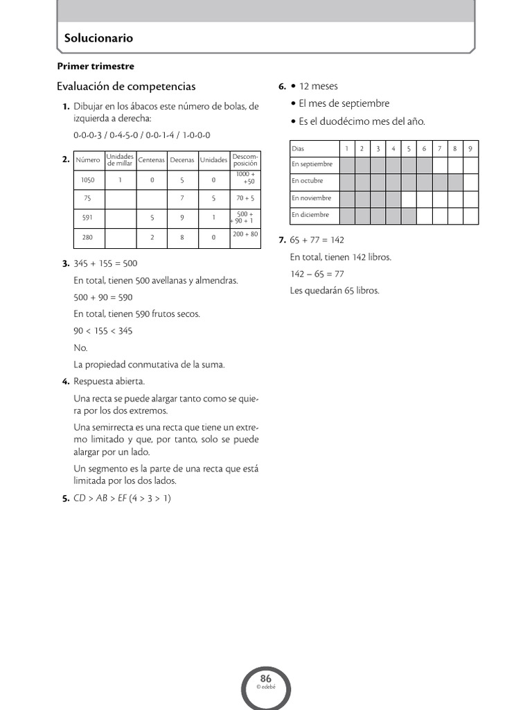 Sol Eva Comp-Trimestral Mat 3ep 1T | PDF