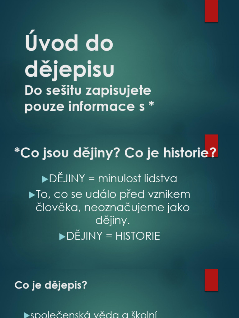 Úvod Do Dějepisu | PDF