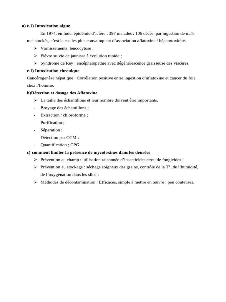 Intoxication Aigue | PDF