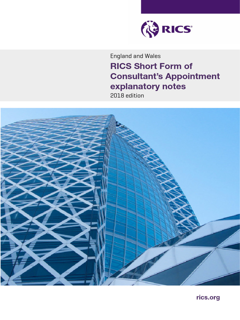 3 RICS Form Explanatory Notes | PDF | Assignment (Law) | Professional ...